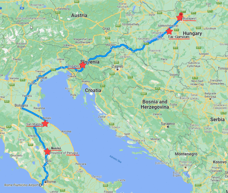 Italy to Hungary: A Quick”ish” Exit from the Schengen Zone - D2 Detours