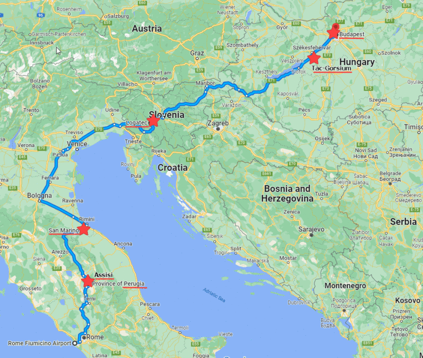 Italy to Hungary: A Quick”ish” Exit from the Schengen Zone - D2 Detours